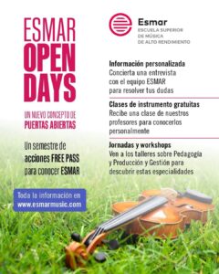 ESMAR OPEN DAYS - esmarmusic